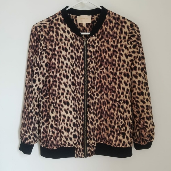Anthropologie | Jackets & Coats | Anthropologie Skies Are Blue Leopard ...